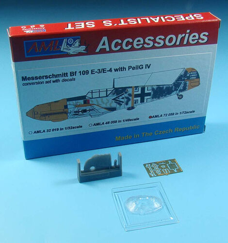 AML A72059 Messerschmitt Bf-109 E-3 / E-4 PeilG IV - resin / etched parts and decals Conversion Set