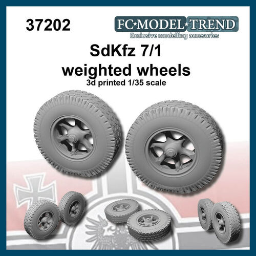 FC ModelTrend 37202 SdKfz 7/1 Weighted Wheels