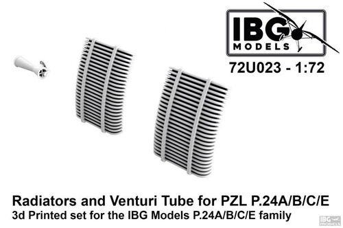 IBG 72U023 Radiators and Venturi Tube for PZL P.24 A/B/C/E
