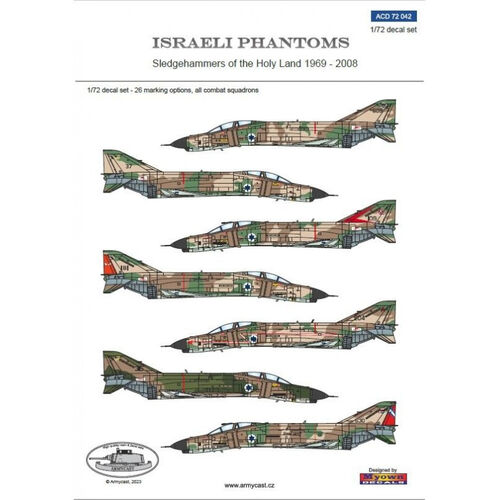 Armycast ACD72042 Israeli Phantoms - Sledgehammers Of The Holy Land 1969-2008 (For Hasegawa)