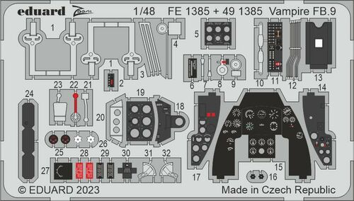 Eduard 491385 Vampire FB.9 AIRFIX