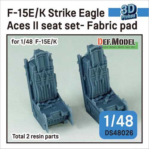 DEF Model DS48026 F-15E/K Strike Eagle Aces II Seat Set - Fabric Pad