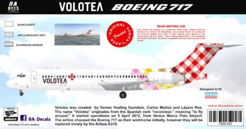 8aDecs 7909-530-144 Volotea Boeing 717