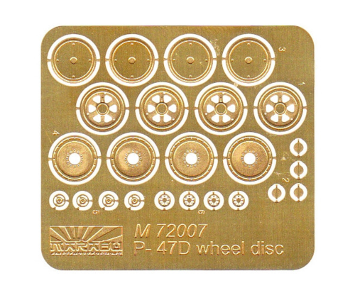 Marabu Finest Hobby Designs M72007 P-47 D Thunderbolt wheel discs (Academy)