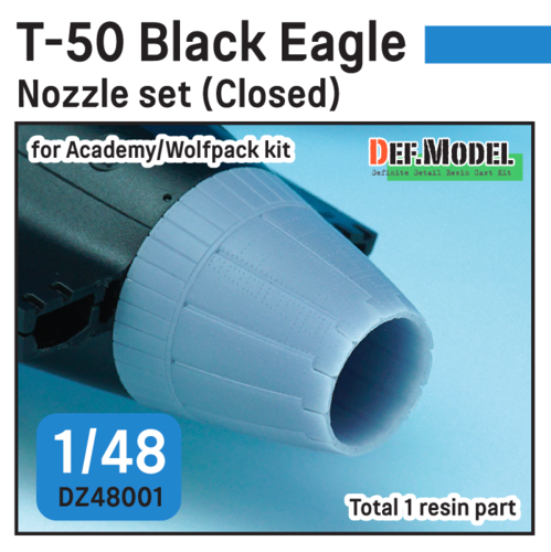 DEF Model DZ48001 T-50 Black Eagle Nozzle set - Closed