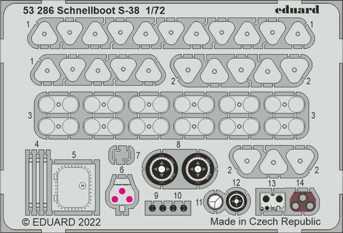 Eduard 53286 Schnellboot S-38 FORE HOBBY
