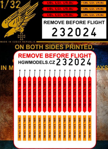 HGW Models 232024 Remove Before Flight - Israel
