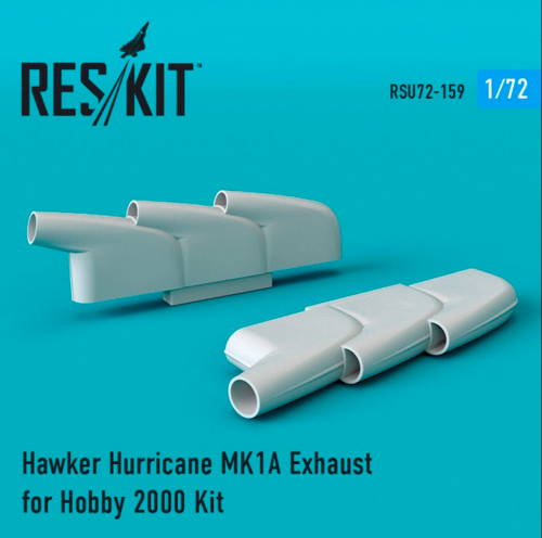DISCONTINUED RES/KIT U72-0159 Hawker Hurricane MK1A Exhaust for Hobby 2000 Kit