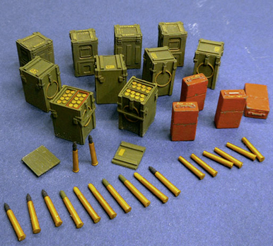 Firestorm Models 35222 2 Pdr Ammo Boxes And Shells