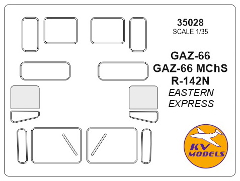KV Models 35028 GAZ-66 / GAZ-66 Emercom / R-142N Eastern Express)