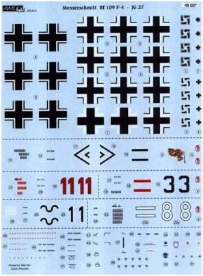 AML D48007 Bf 109 F4/JG27 over Sahara