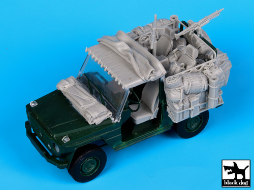 Black Dog T35058 Mercedes Wolf Afganistan accessories set for Revell