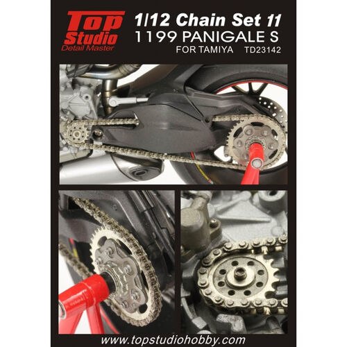 Top Studio TD23142 Ducati 1199 Panigale S - Chain Set (for Tamiya Kits)
