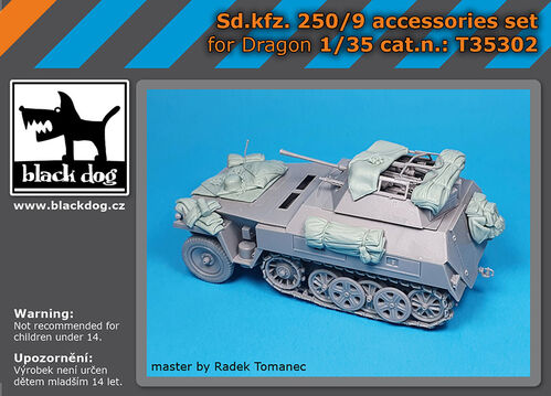 Black Dog T35302 Sd.Kfz 250/9 Accessories Set (For Dragon)