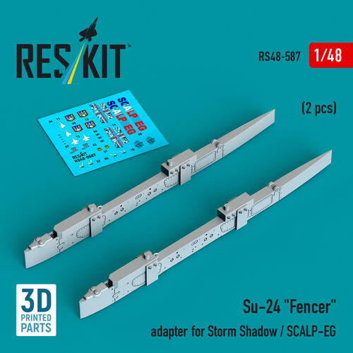 RES/KIT 48-0587 Su-24 'Fencer' Adapter For Storm Shadow / SCALP-EG (2pcs) (3D Printed)