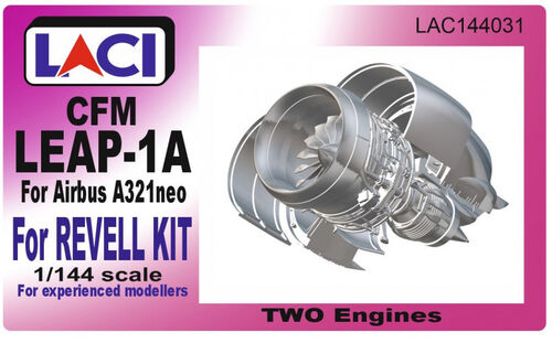 LACI 144031 Engine CFM LEAP-1A for Airbus A321neo Revell kit (2 engines in kit)