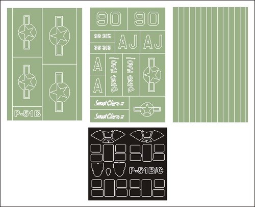 Montex MM32078 P-51B Mustang Trumpeter 2274