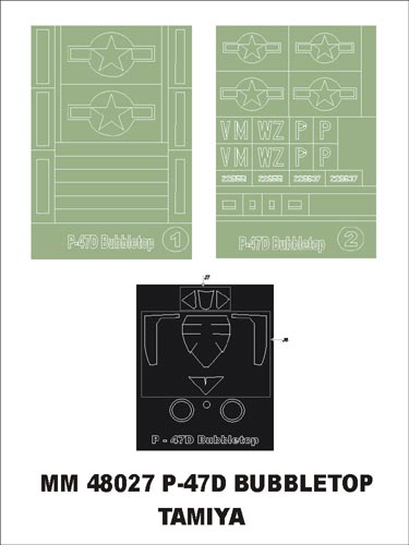 Montex MM48027 P-47 D Bubbletop Tamiya 90