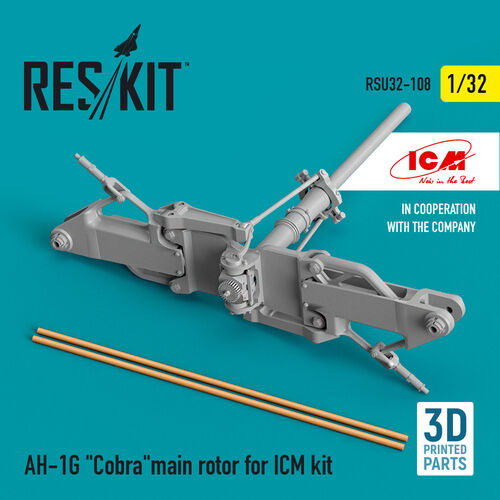RES/KIT U32-0108 AH-1G 'Cobra' Main Rotor For ICM Kit