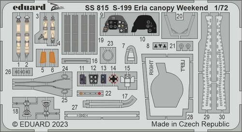 Eduard SS815 S-199 Erla Canopy Weekend EDUARD