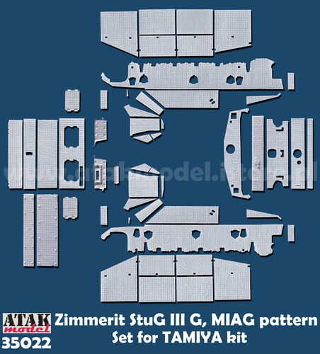 Atak Model 35022 Zimmerit StuG III Ausf.G - MIAG Pattern (for Tamiya kits)