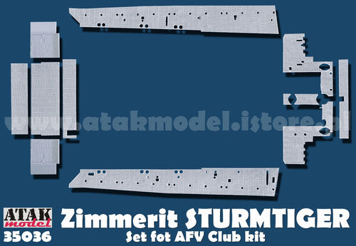 Atak Model 35036 Zimmerit Sturmtiger (for AFV Club kits)