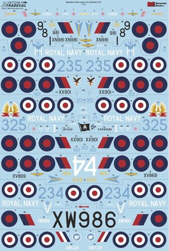 Xtradecal 72308 Blackburn Buccaneer S.2 Collection Part 2 (11 schemes)
