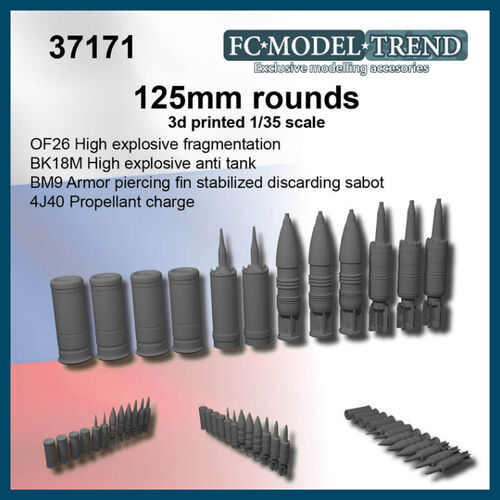 FC ModelTrend 37171 125mm Rounds