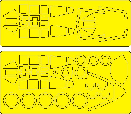 New Ware AM1114 Republic F-84G Thunderjet EXPERT Kabuki Masks For Tamiya 61060, 61060F, 61077