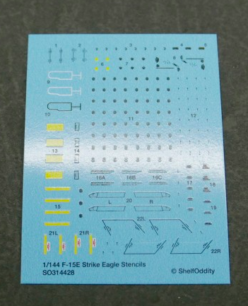 Shelf Oddity 3144028 F-15E Strike Eagle stencils