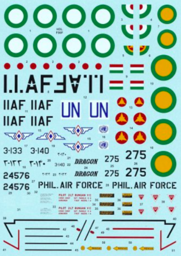 Hi-Decal Line 72064 F-86F-25/ 30 Sabre F-40 wing