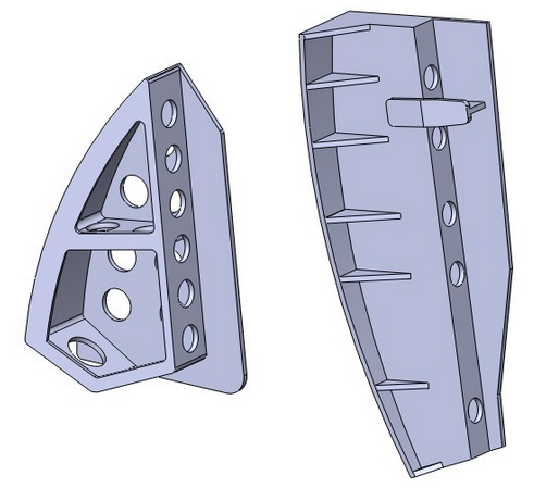 DISCONTINUED Maestro Models K4938 SAAB 32 Lansen air brakes 3D print