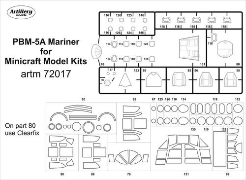 ARTILLERY Models 72017 PBM-5A Mariner (for Minicraft)