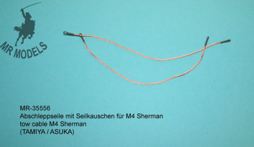 MR Modellbau 35556 Tow cable and cable eyes M4 Sherman