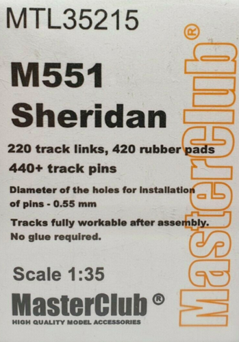 MASTERCLUB MTL-35215 Tracks for M551 Sheridan