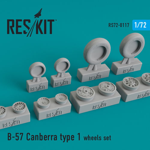 DISCONTINUED RES/KIT 72-0117 B-57 Canberra type 1 wheels set