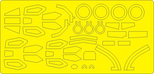 New Ware AM0475 E.E. Lightning F.2A, F.6 ADVANCED kabuki masks for Airfix