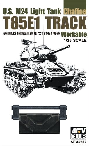 AFV Club 35287 T85E1 Track Workable for U.S. M24 Light Tank Chaffee