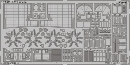 Eduard 72631 B-17G exterior AIRFIX A08017