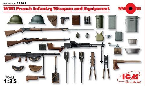 ICM 35681 French Infantry Weapon and Equipment (1914-1918)