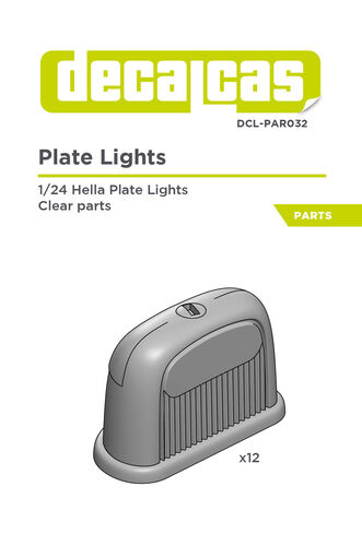 Decalcas PAR032 Hella Plate Lights (12 pcs)