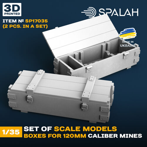 Spalah 17035 Boxes for 120mm Caliber Mines (2pcs)