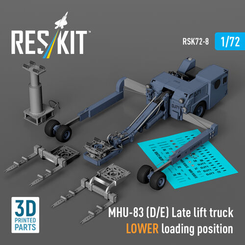RES/KIT K72-0008 MHU-83 (D/E) Late Lift Truck LOWER Loading Position (3D Printed Model Kit)