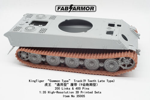 Fab Scale 35005 Pz.Kpfw.VI King Tiger - "Common Type" Track (9 Teeth Late Type)