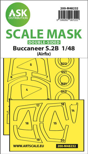 Art Scale Kit M48232 Buccaneer S.2B Double-Sided Express Fit Mask For Airfix