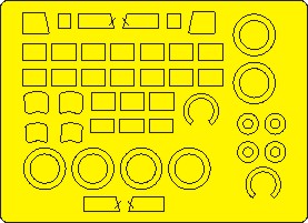 New Ware AM1219 C-47 Skytrain, Dakota Mk.III(Mk.IV) BASIC kabuki masks for Airfix, Heller