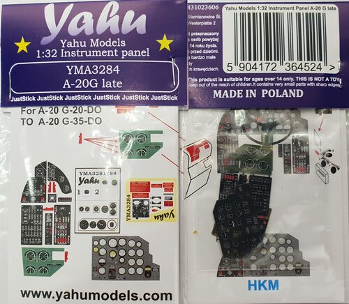 Yahu Models A3284 A-20G Late (For HKM)