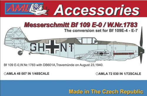 AML A72030 Messerschmitt Bf-109 E-0 / W.Nr.1783 - Conversion Set for Tamiya's Bf-109 E-4 - E-7