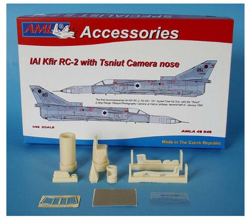 AML A48046 IAI Kfir RC-2 with Tsniut camera nose Conversion set (designed to be used with AMK and Kinetic Models kits)