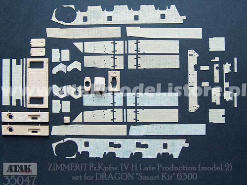 Atak Model 35047 Zimmerit PzKpfw IV Ausf.H Late Production (for Dragon kits)